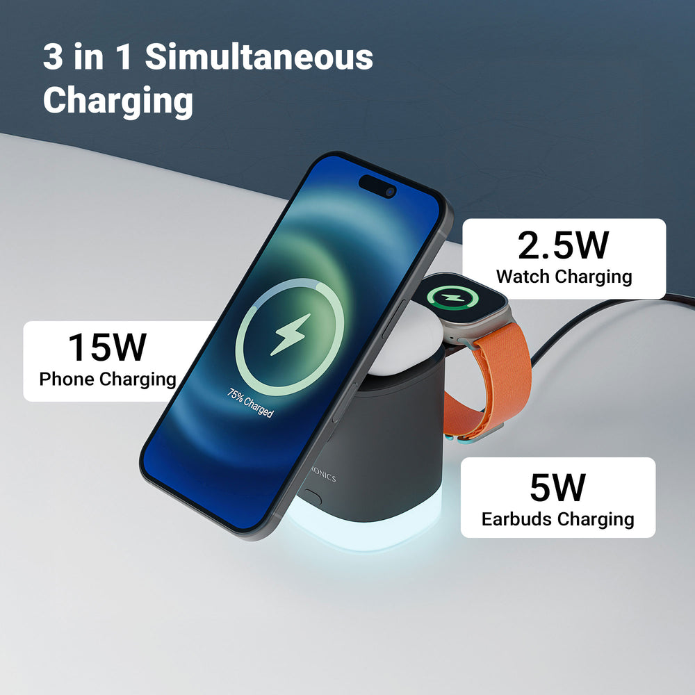Zebronics Magboost 50 3 in 1 Wireless Charger