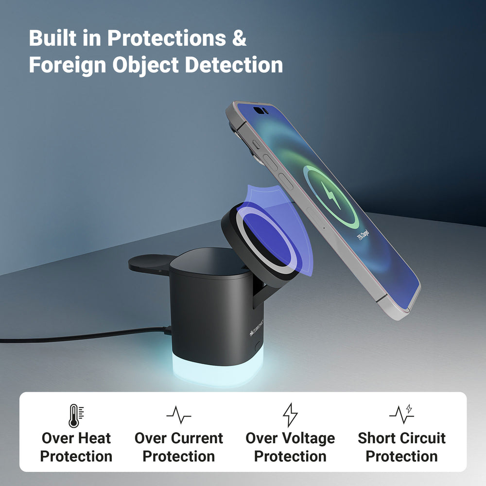 Zebronics Magboost 50 3 in 1 Wireless Charger