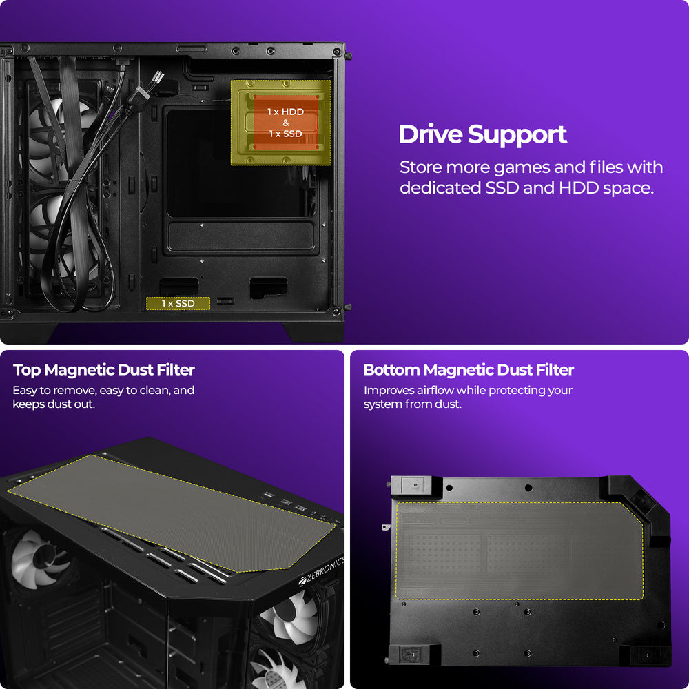 Zebronics Mercury 25 Premium Gaming Chassis