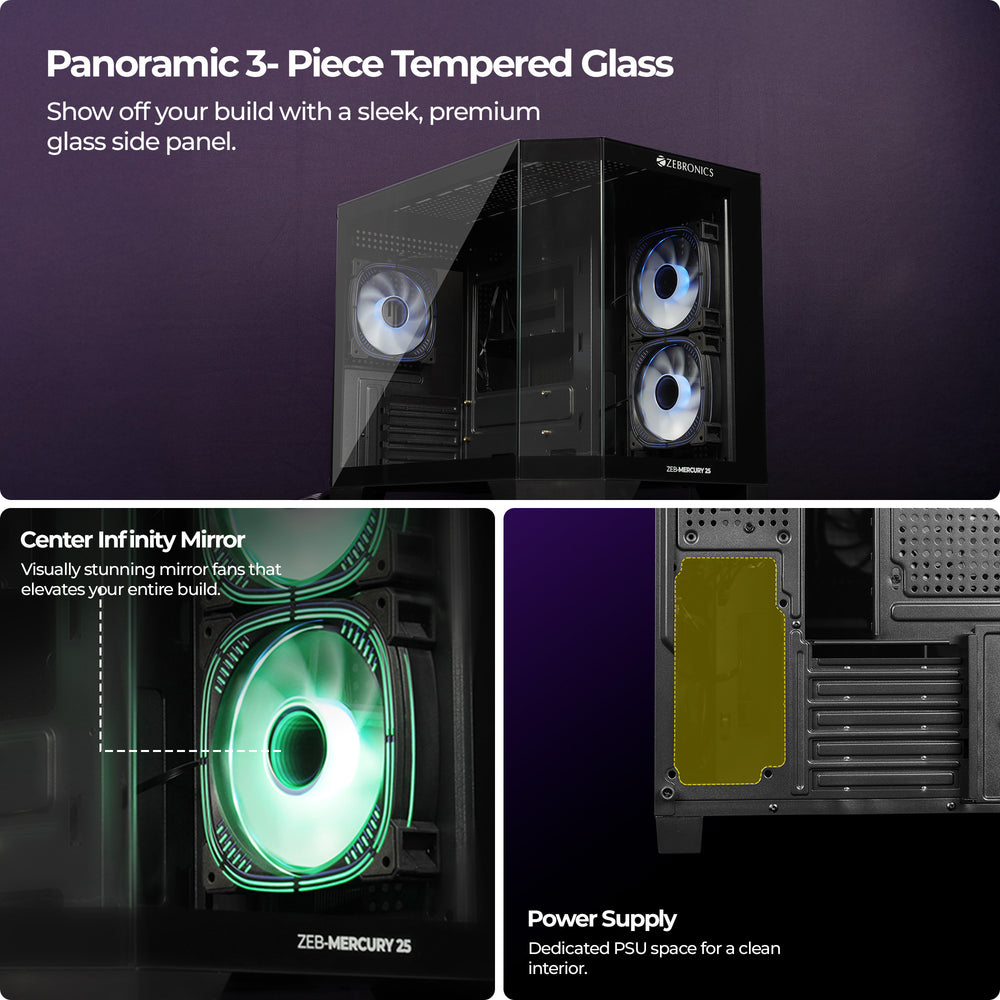 Zebronics Mercury 25 Premium Gaming Chassis