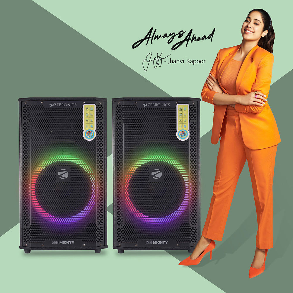 Zebronics Mighty DJ speaker - 210W, LED display, Dual mic