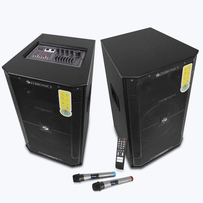 Zebronics Mighty DJ speaker - 210W, mic priority, dual mic