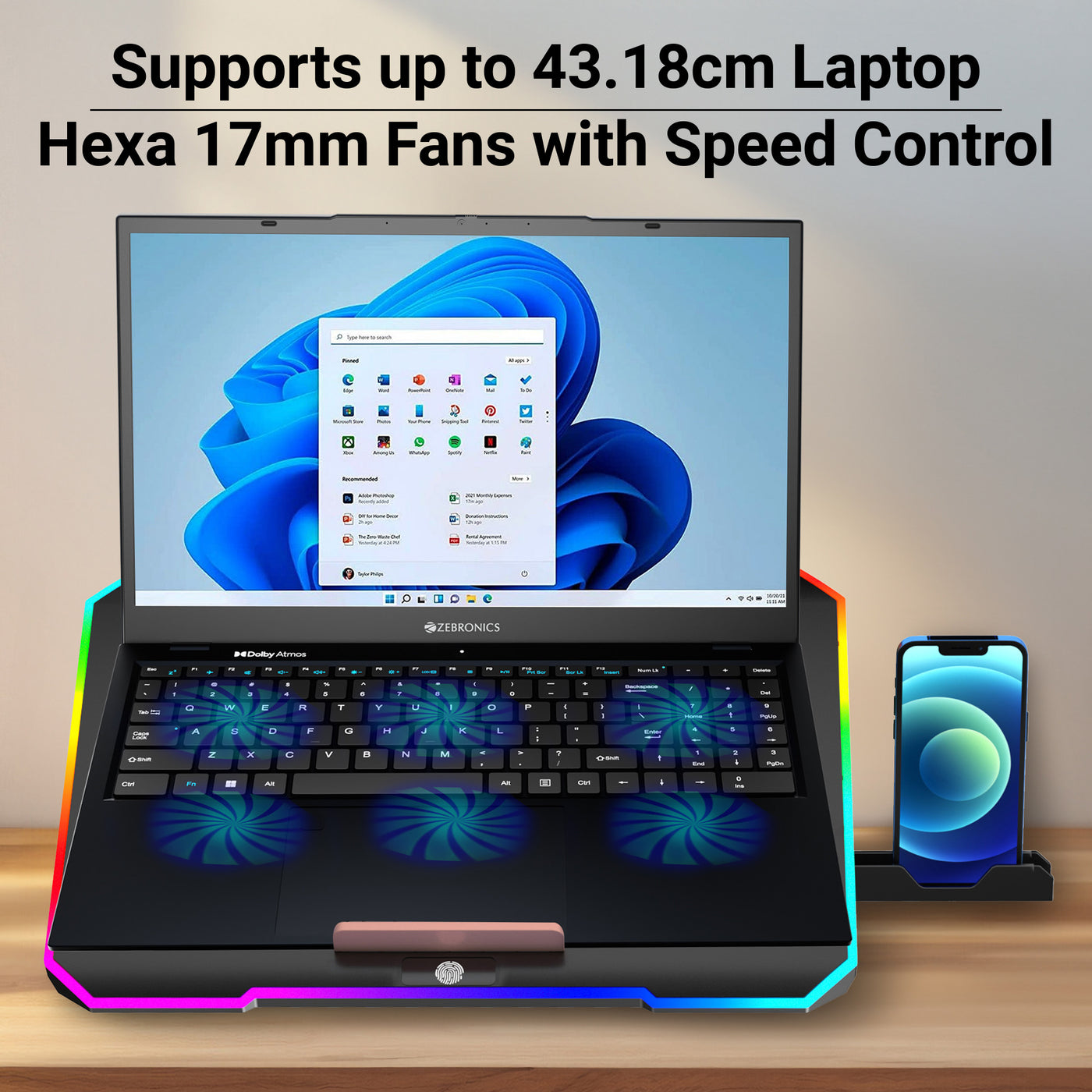 Zebronics NC6500D Laptop Cooling pad