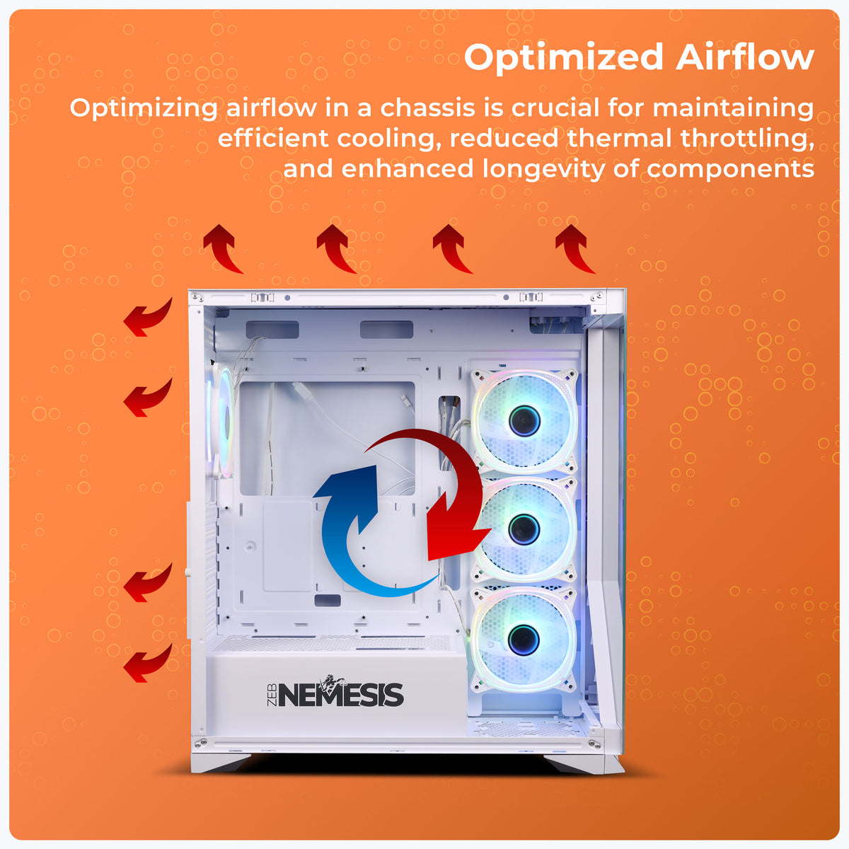 Buy Shop ZEBRONICS Nemesis Premium Gaming Cabinet - White at Low Price ...