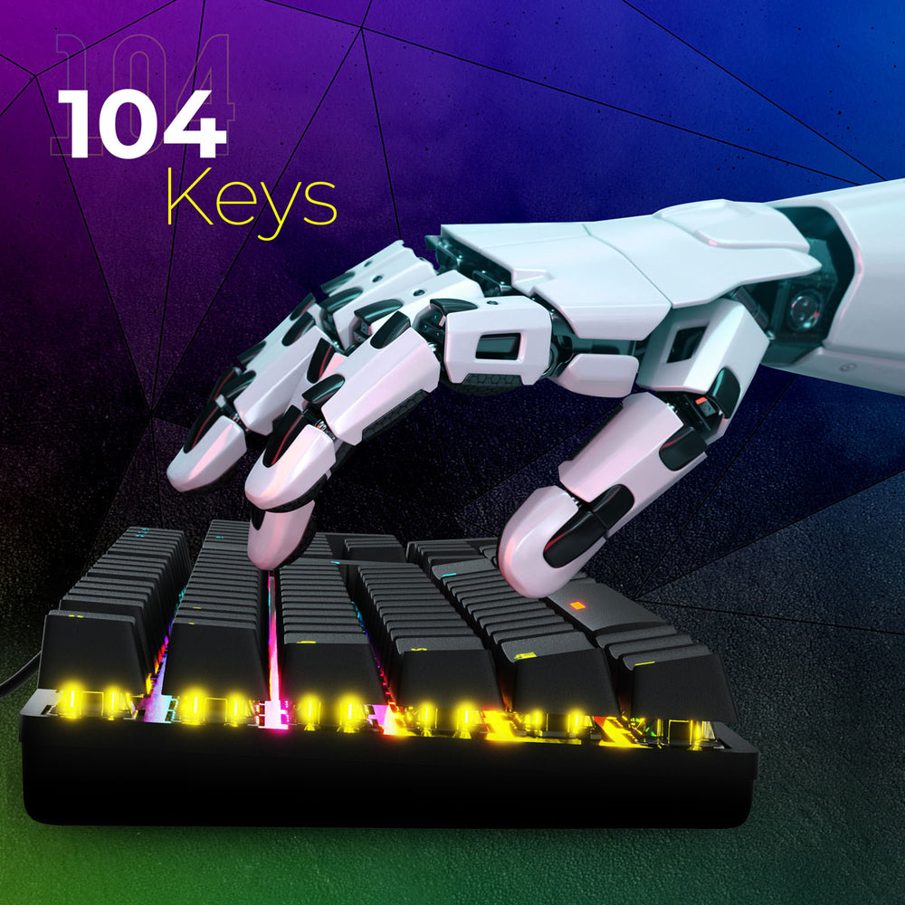 Zeb-Nitro Plus - USB Mechanical Keyboard with 104 Keys
