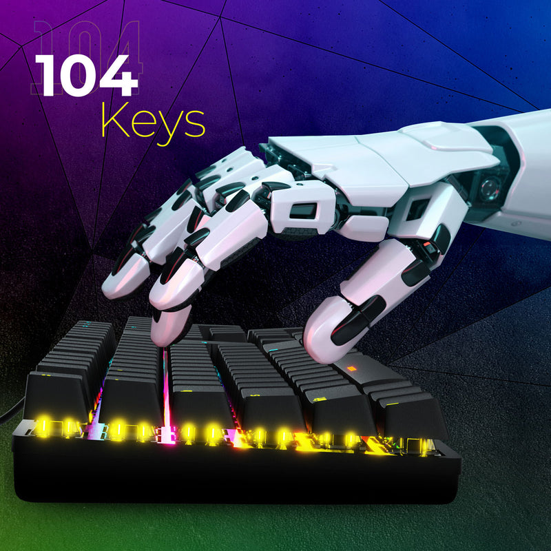 Zeb-Nitro Plus - USB Mechanical Keyboard with 104 Keys