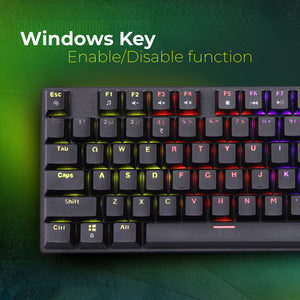 Zeb-Nitro Plus - USB Mechanical Keyboard with 104 Keys