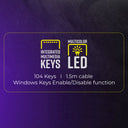 Zeb-Nitro Plus - USB Mechanical Keyboard with 104 Keys