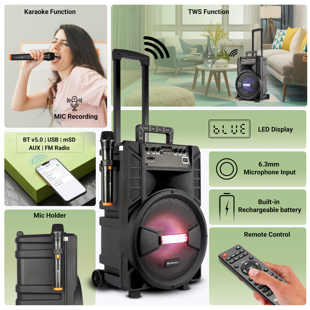 Zebronics Octane 100 Trolley Speaker