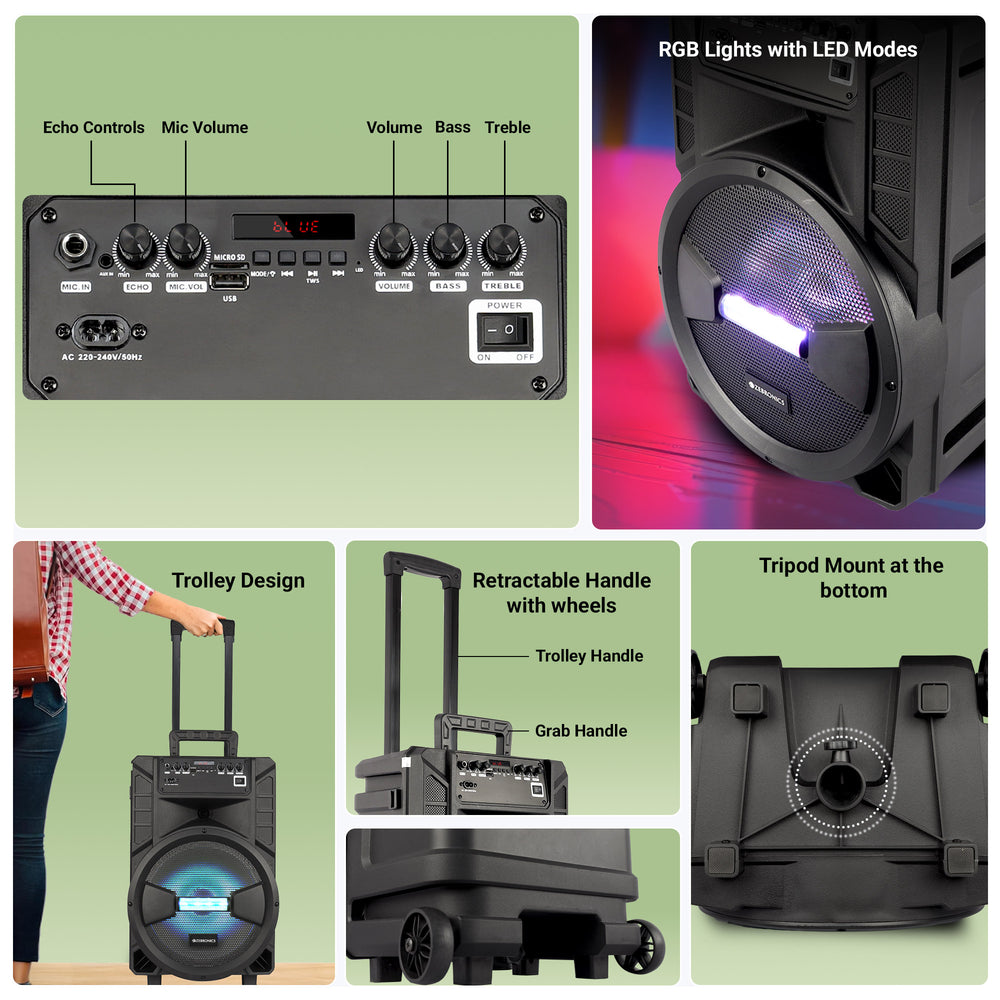 Zebronics Octane 100 Trolley Speaker