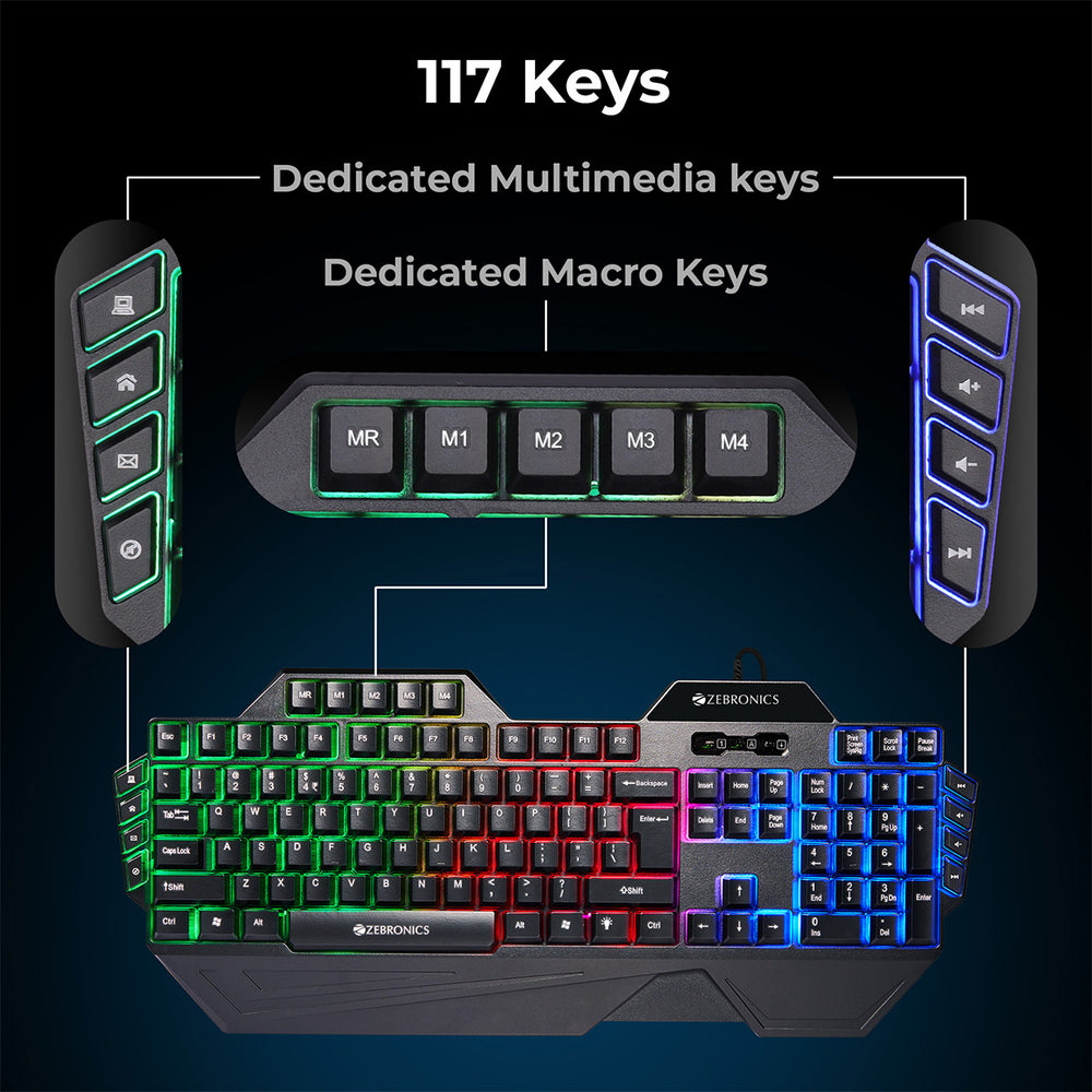 Zebronics Optimus Gaming Keyboard & Mouse Combo