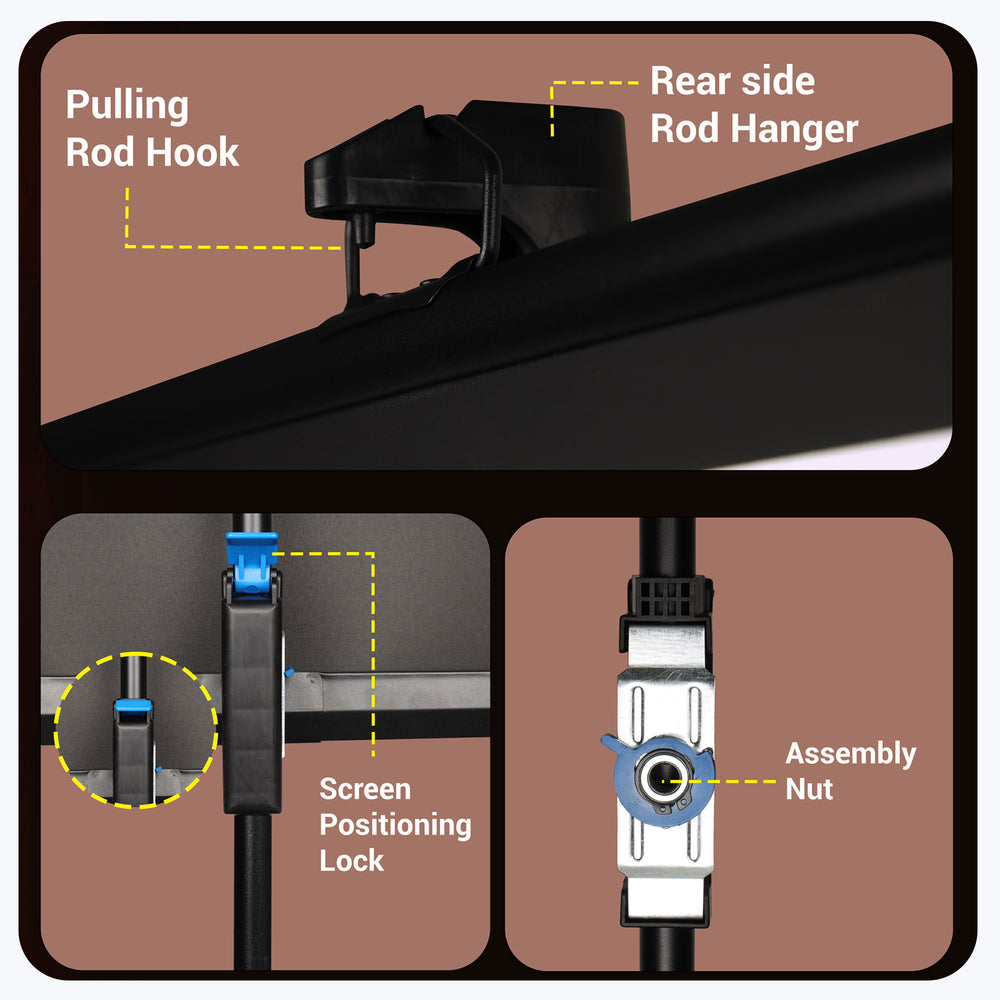 Zebronics PST84A Projector Screen