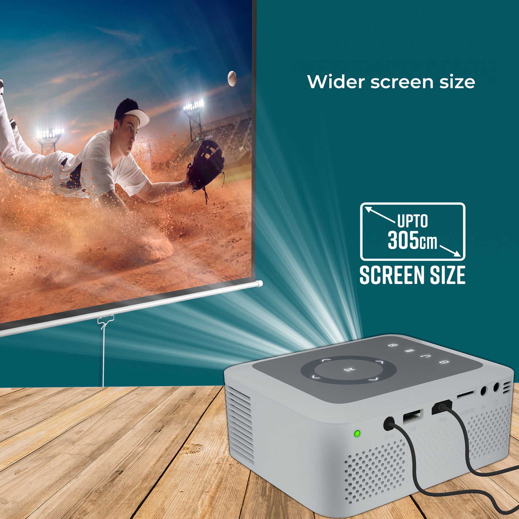 Zebronics PixaPlay 51 LED Projector