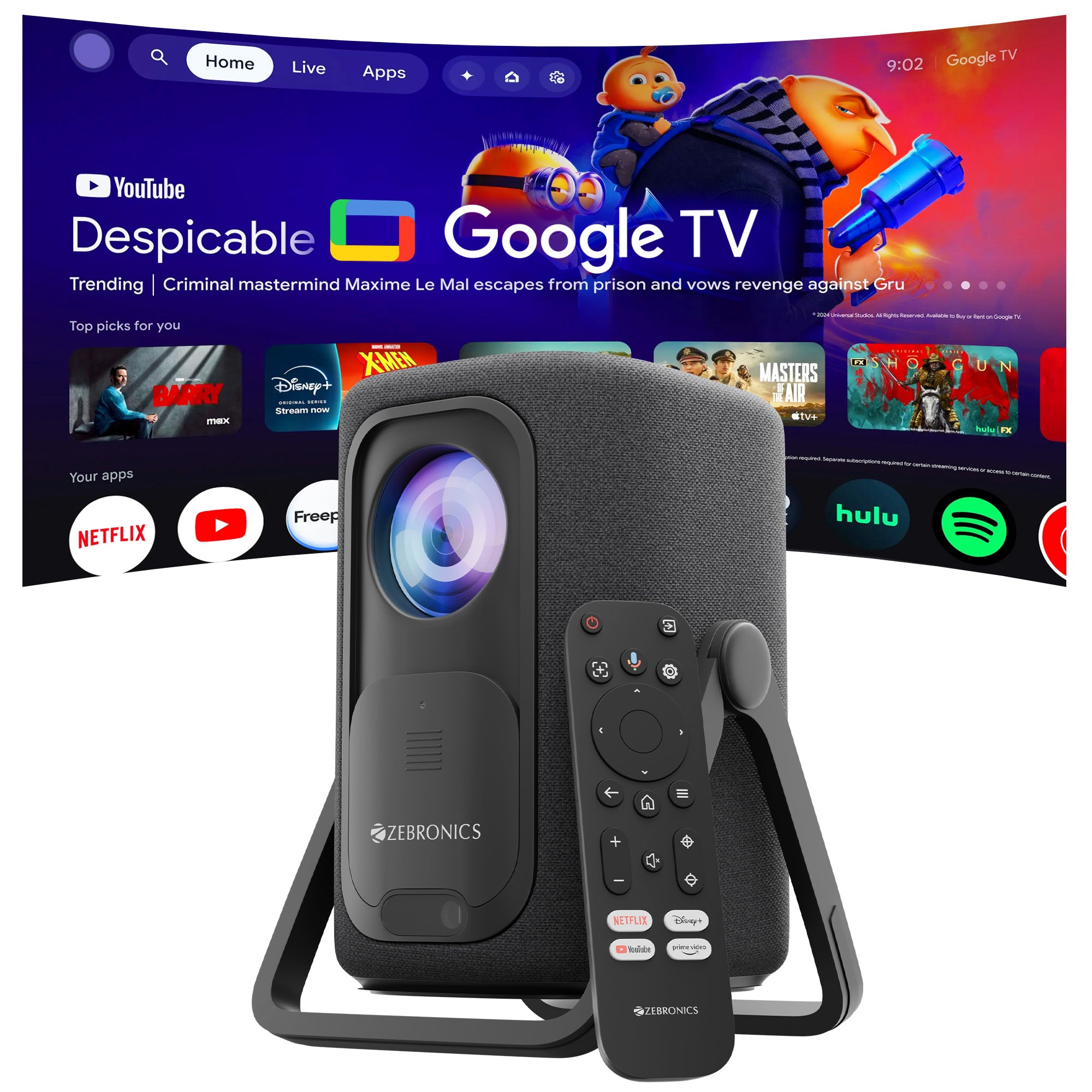 Zebronics PixaPlay 77G LED Projector
