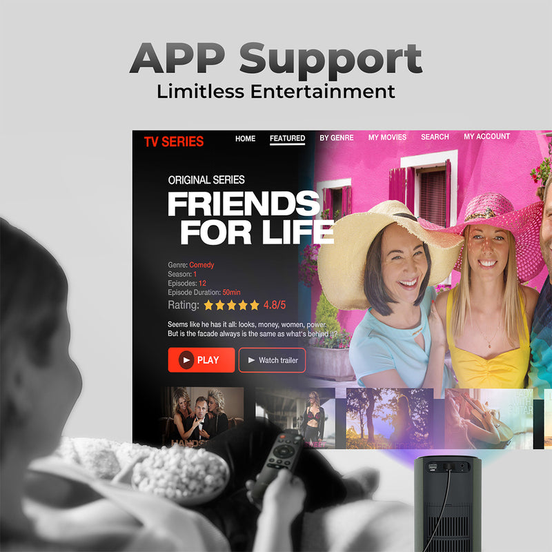 Zebronics PixaPlay 22 - Smart Vertical LED Projector