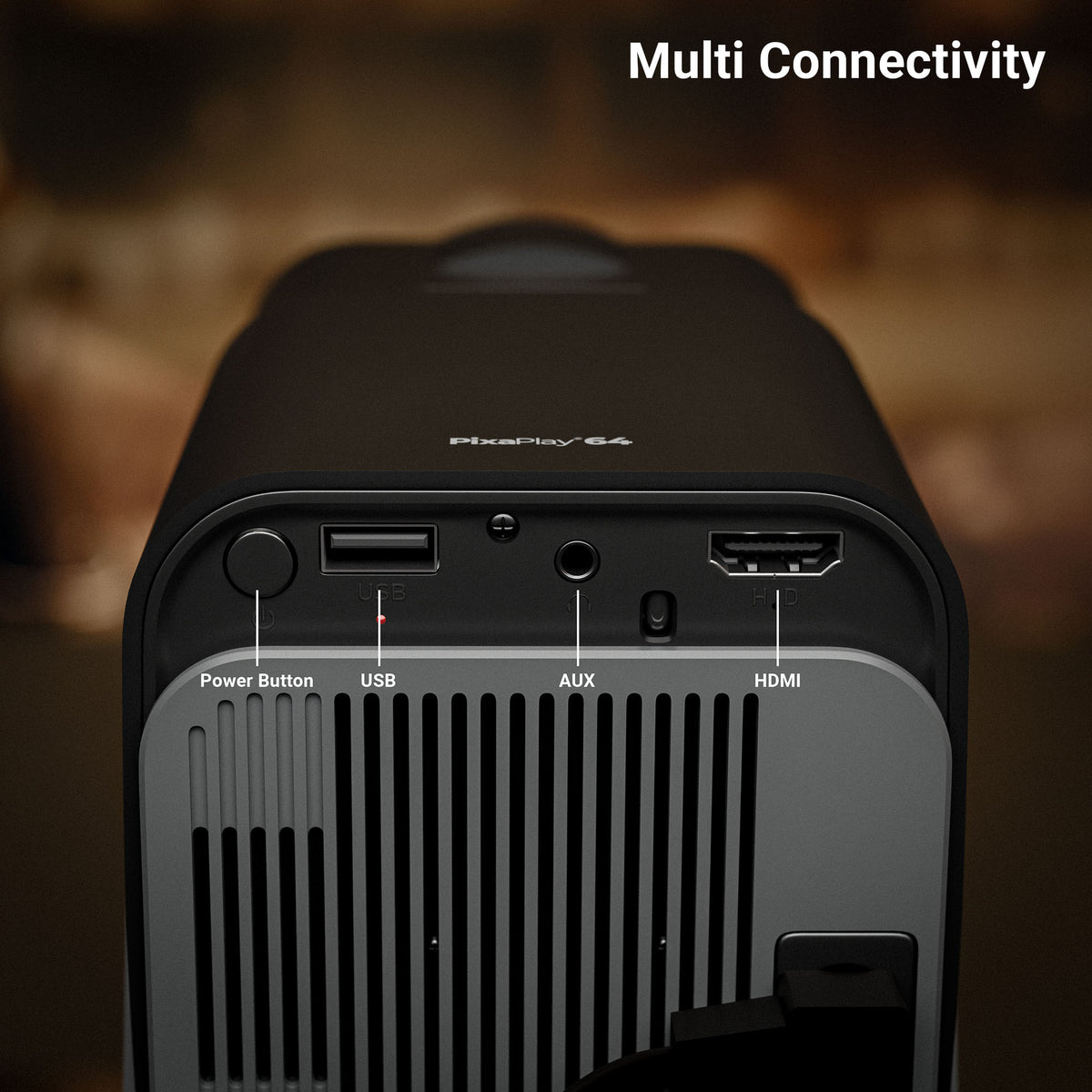 Zebronics PixaPlay 64 LED Projector