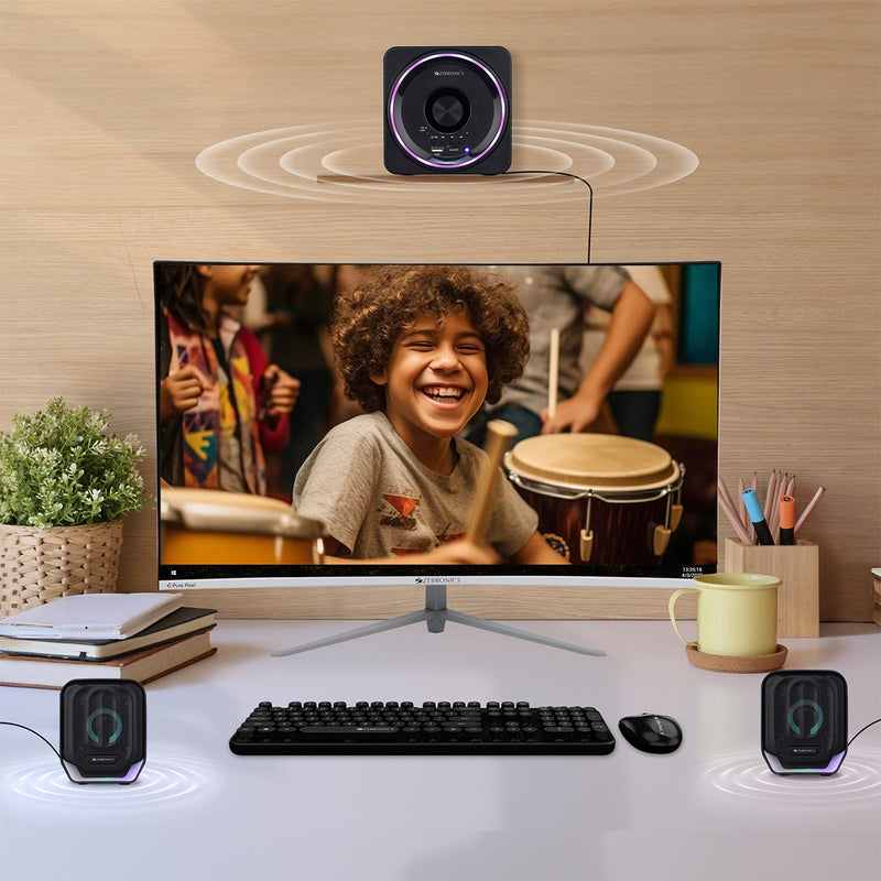 Zebronics Pluto 2 Speaker - 15W, 2.1ch, Subwoofer