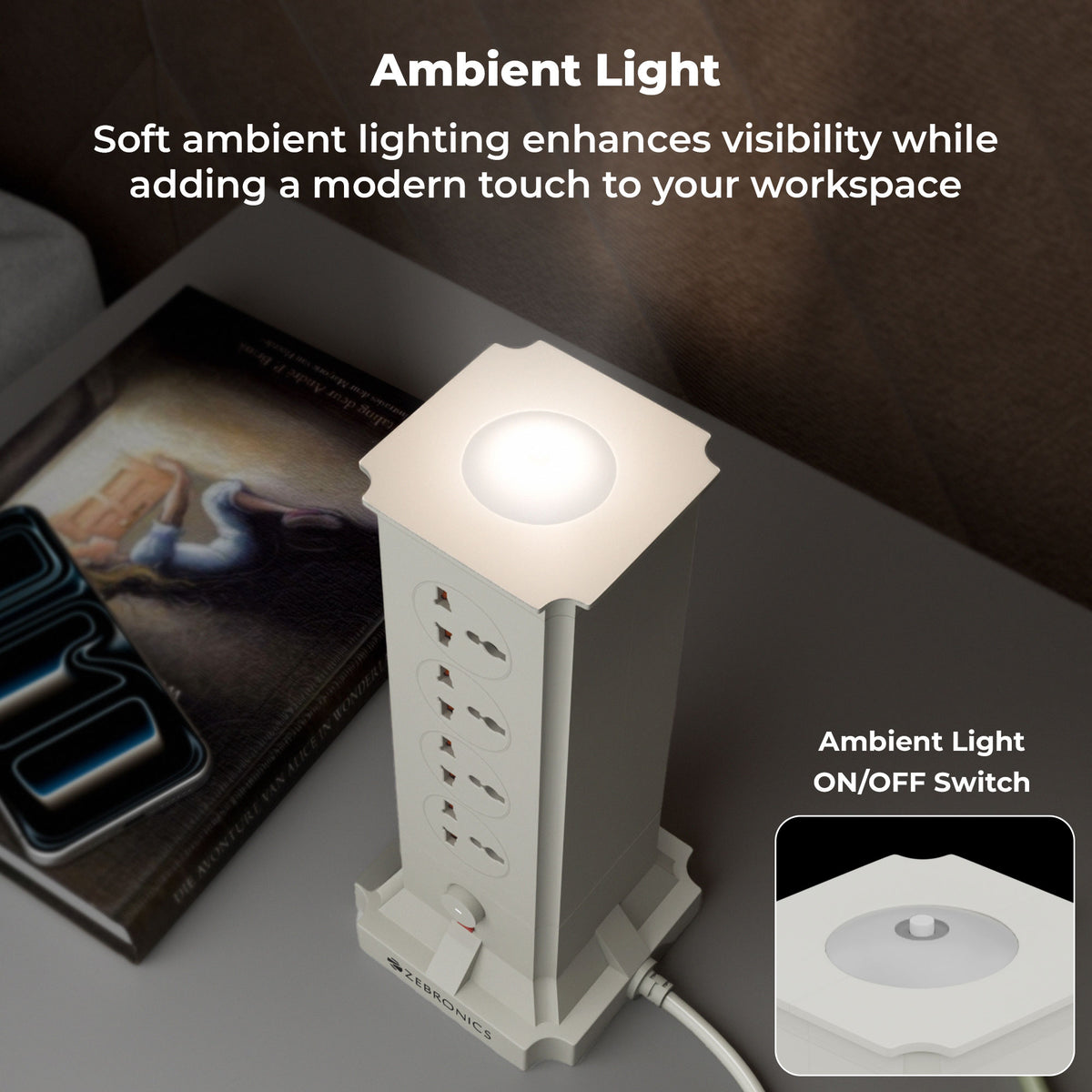 Zebronics Power Block 483 Power Extension Socket