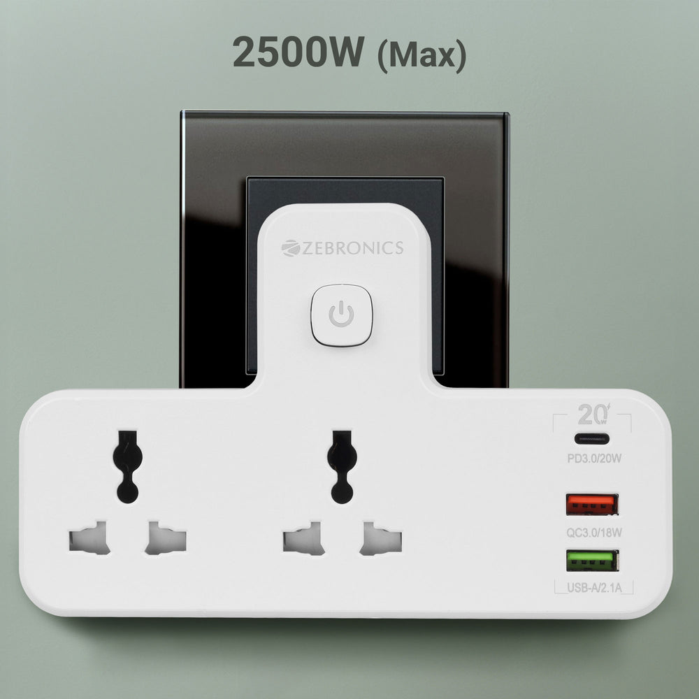 Zebronics Power Plug 23 Power Extension Strip