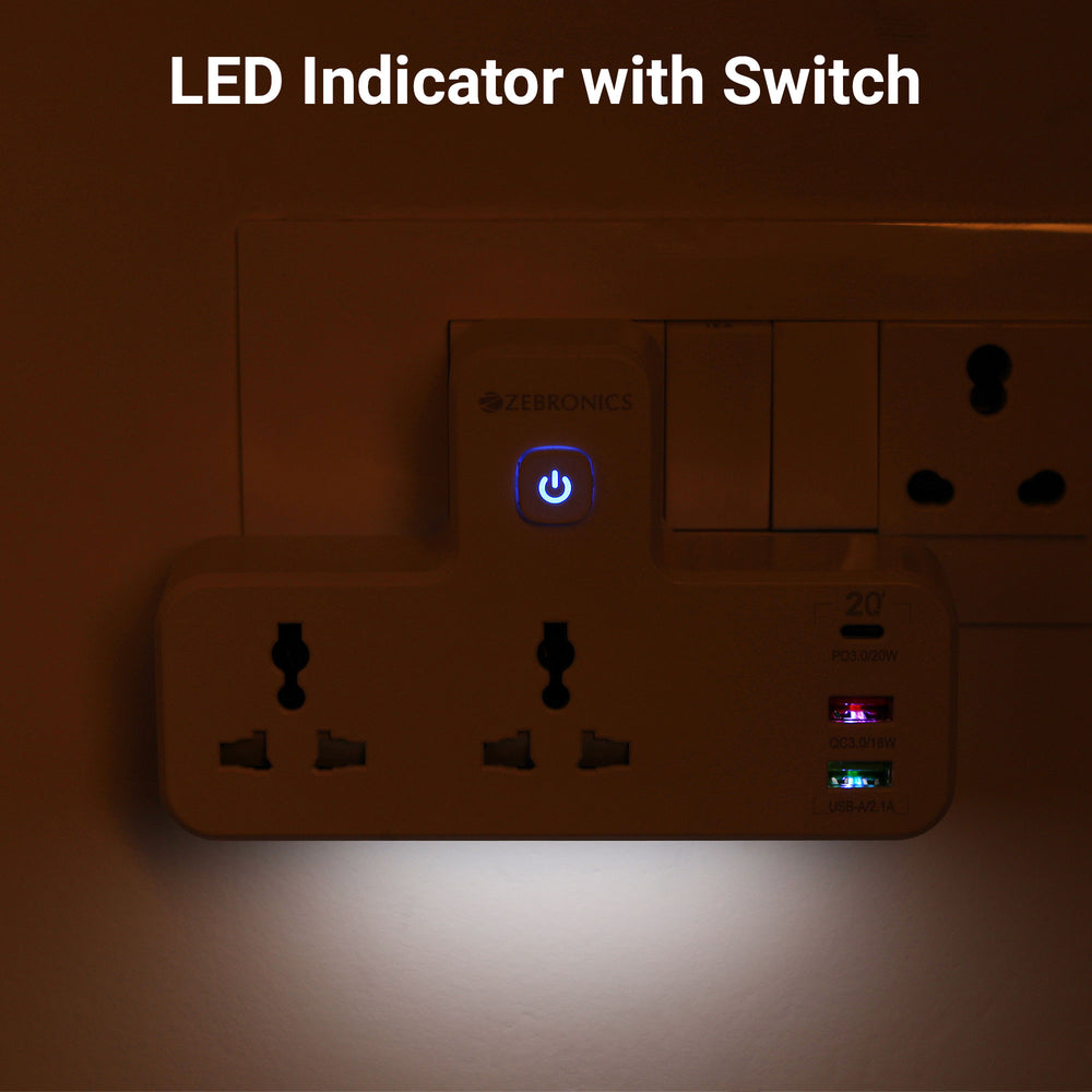 Zebronics Power Plug 23 Power Extension Strip