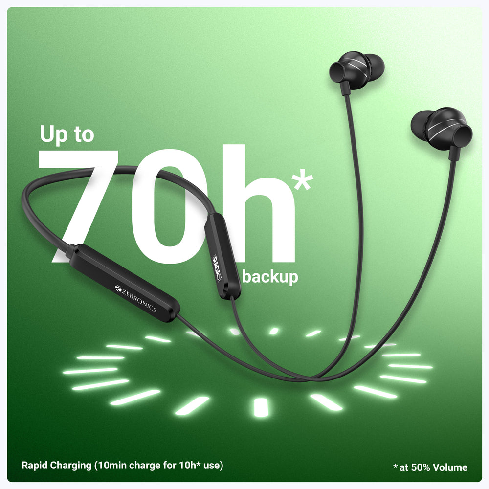 Zebronics Raga S1 Wireless Neckband Earphone