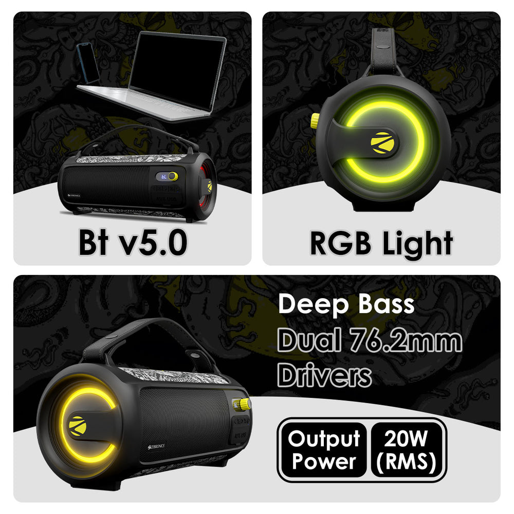 Zebronics Rocket 500 (Santanu Edition) Wireless Speaker