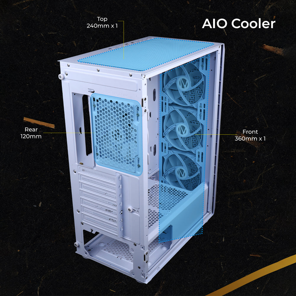 Buy ZEBRONICS Ronin Mid-Tower Premium Gaming Cabinet EATX/ATX/mATX,3X ...