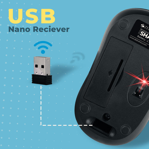 Zebronics Shade Wireless Mouse