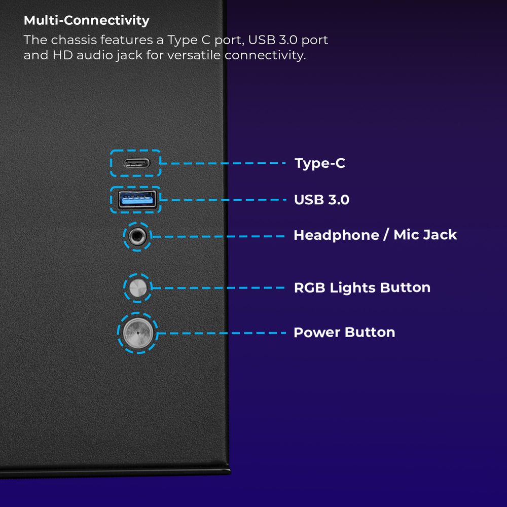 Zebronics Shadowcore Premium Gaming Chassis