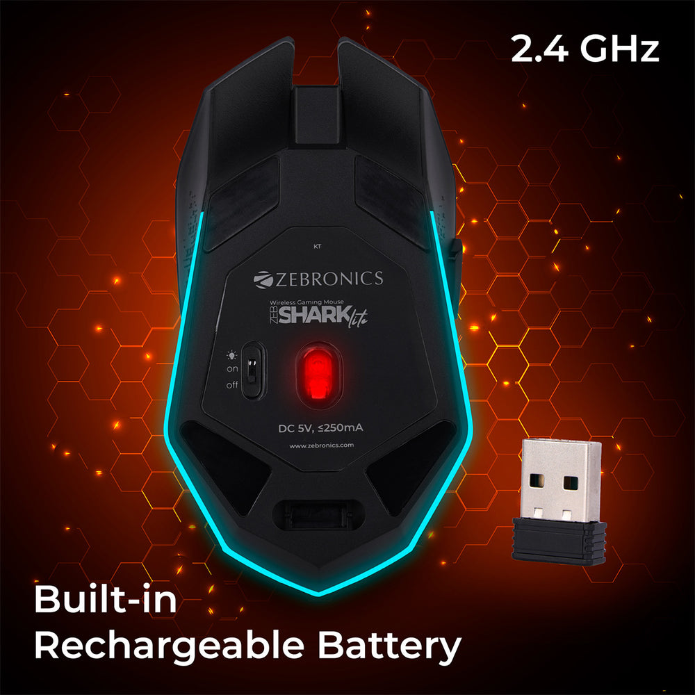 Zebronics Shark Lite Wireless Gaming Mouse