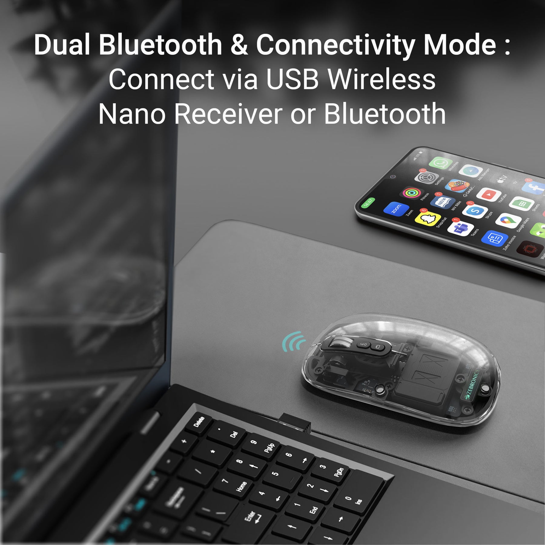 Zebronics Sheer Wireless Mouse