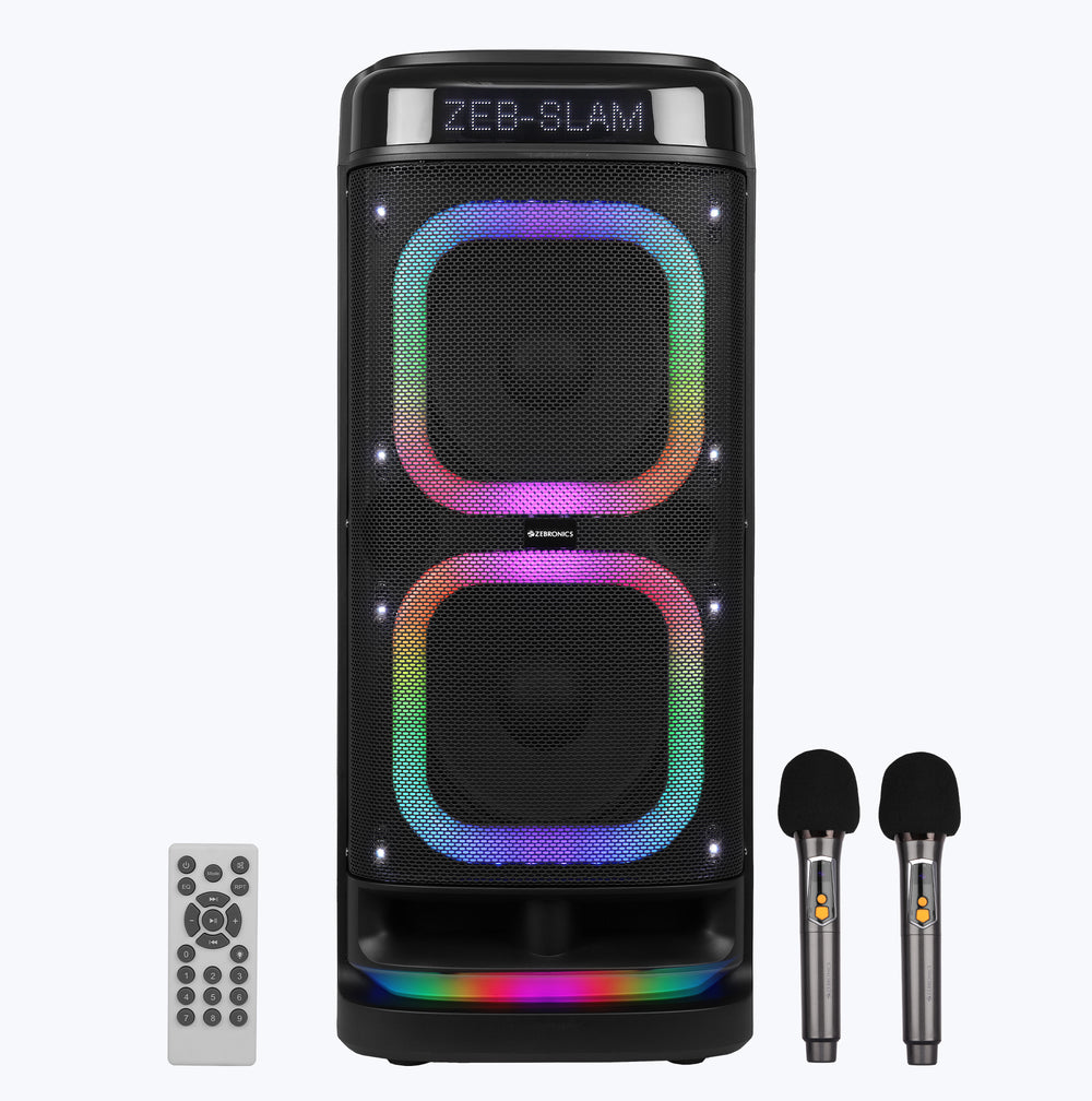 Zebronics Slam DJ speaker - 200W, bass control, dual mic