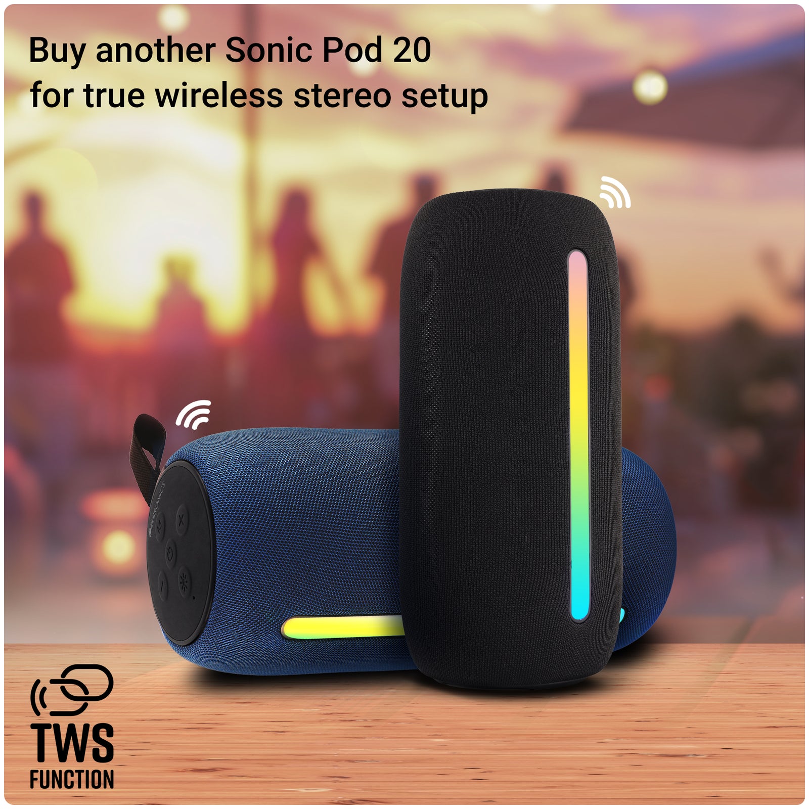 Zebronics Sonic Pod 20 Wireless Portable Speaker