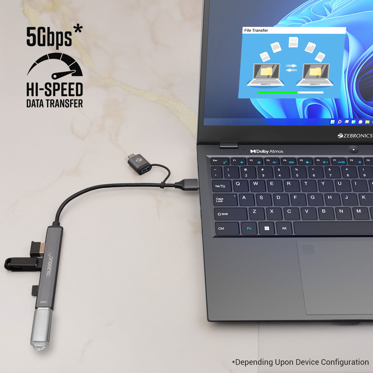 Zebronics TA200UC Pro Multiport Hub