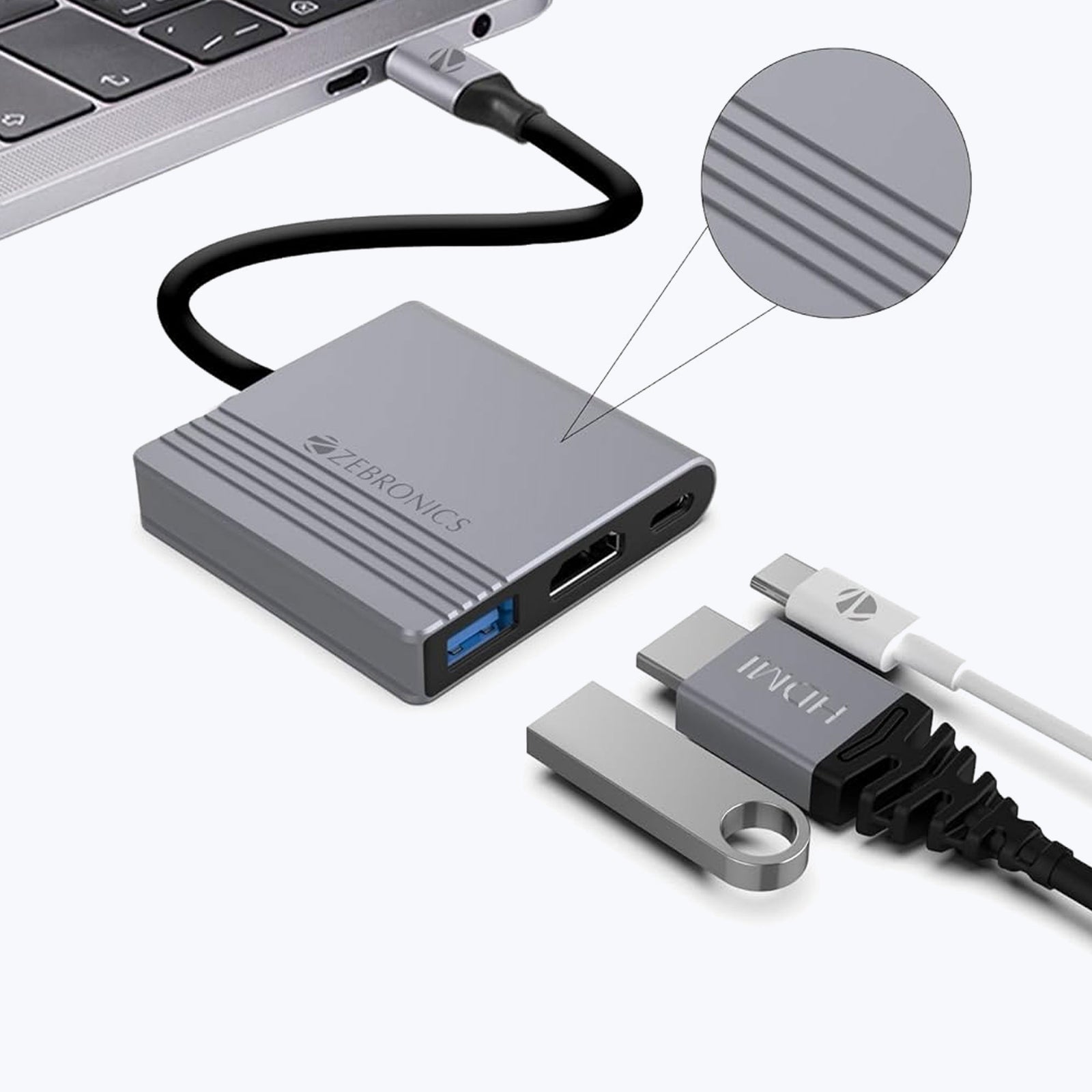 Zebronics TA600 Multiport Adapter