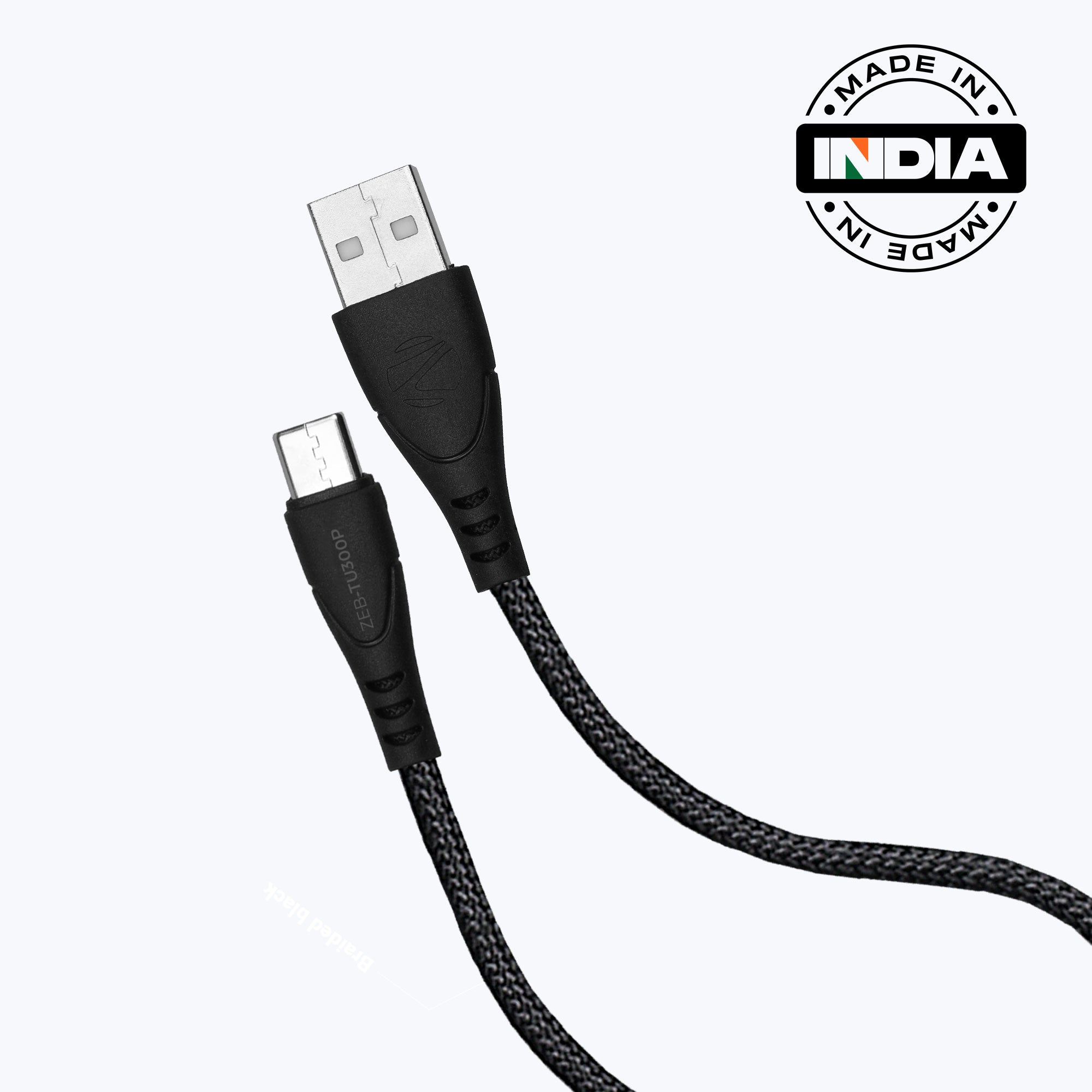Zebronics TU300P High Quality Type C Cable - 1M Length