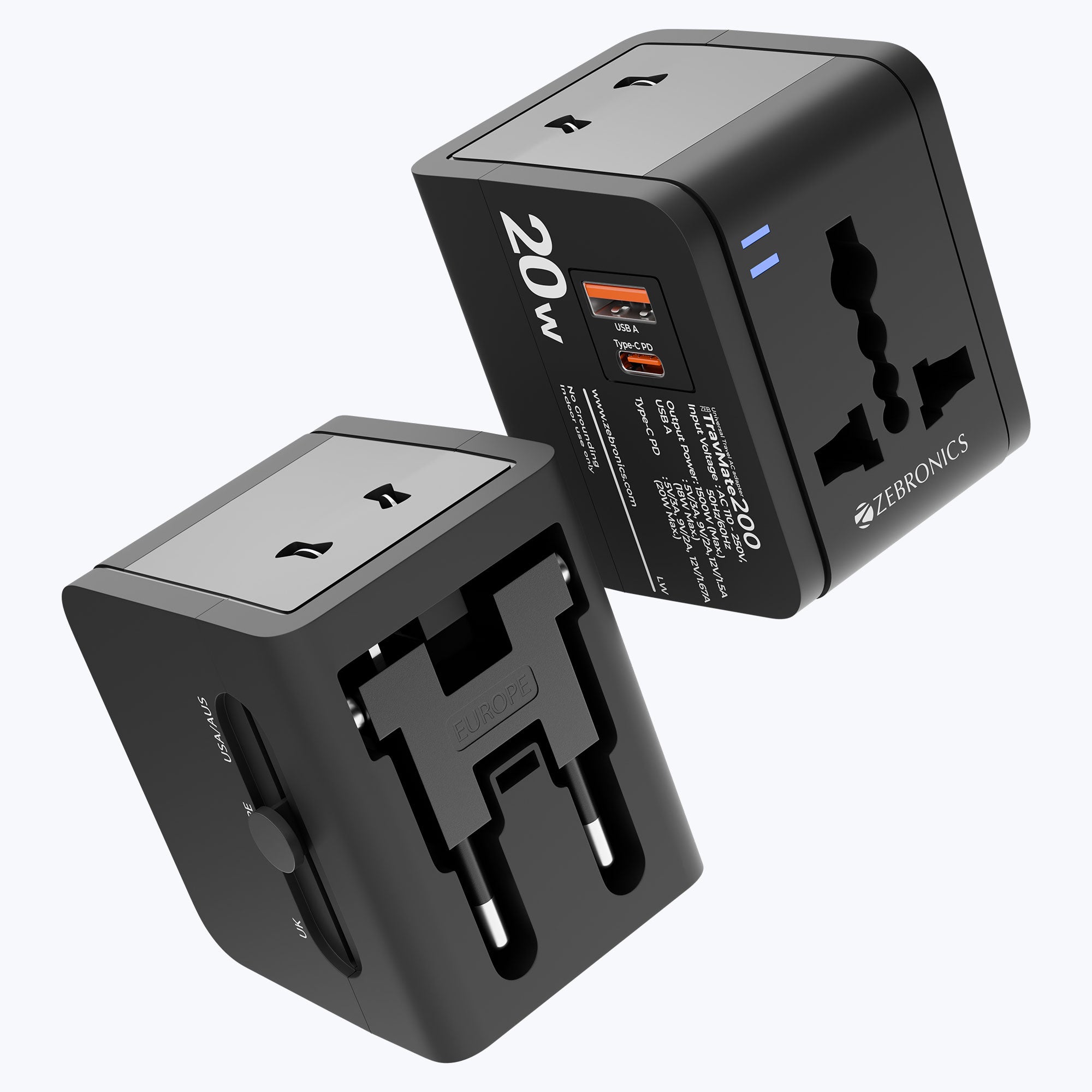 Zebronics Travmate 200 Universal Travel Adapter