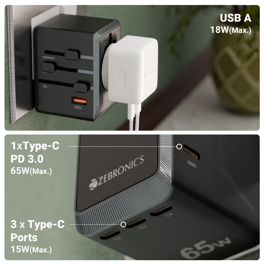 Zebronics Travmate 650 Universal Travel Adapter