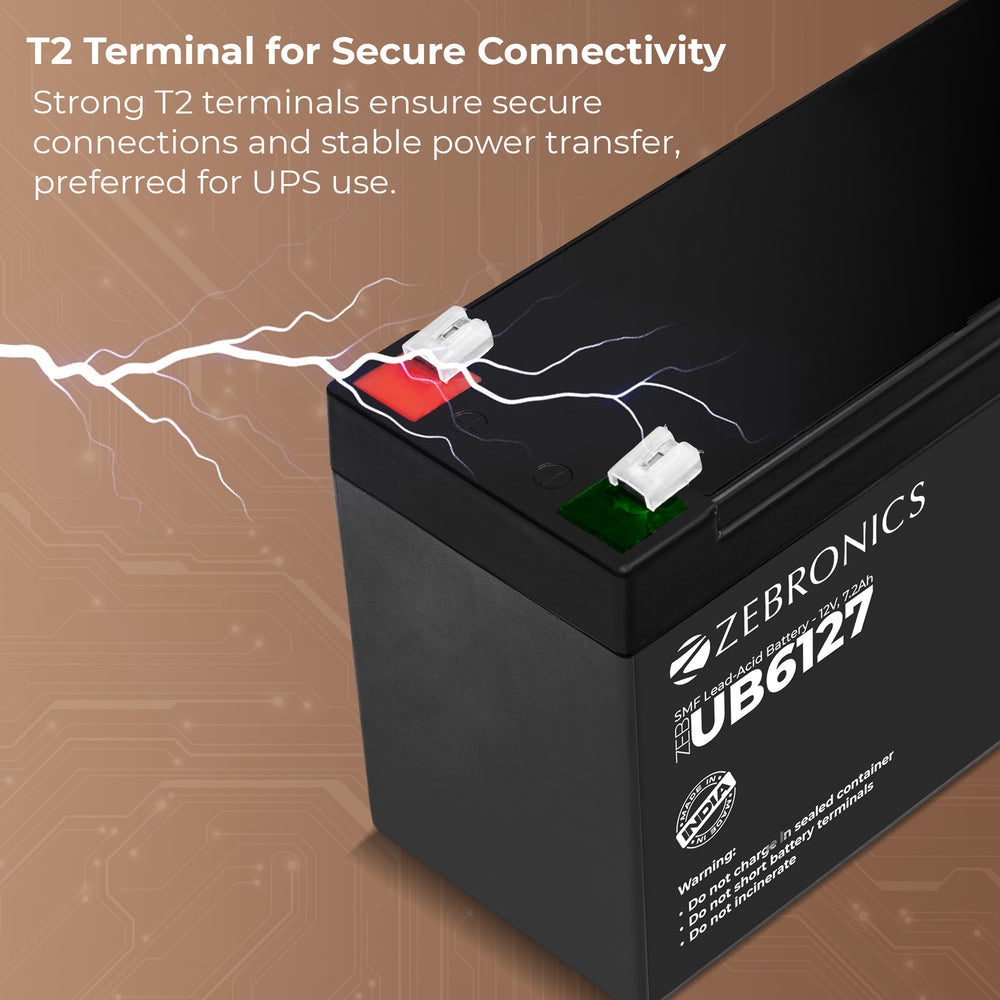 Zebronics UB6127 - SMF Lead-acid battery