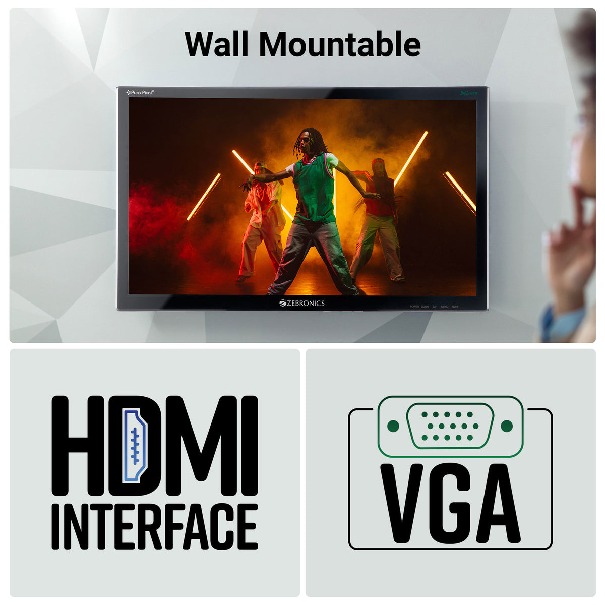 Zebronics V19 HD LED monitor