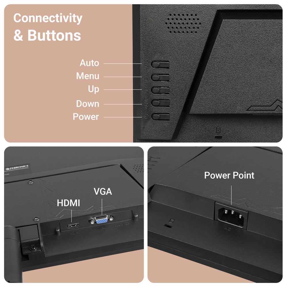 Zebronics V22HD+ LED Monitor