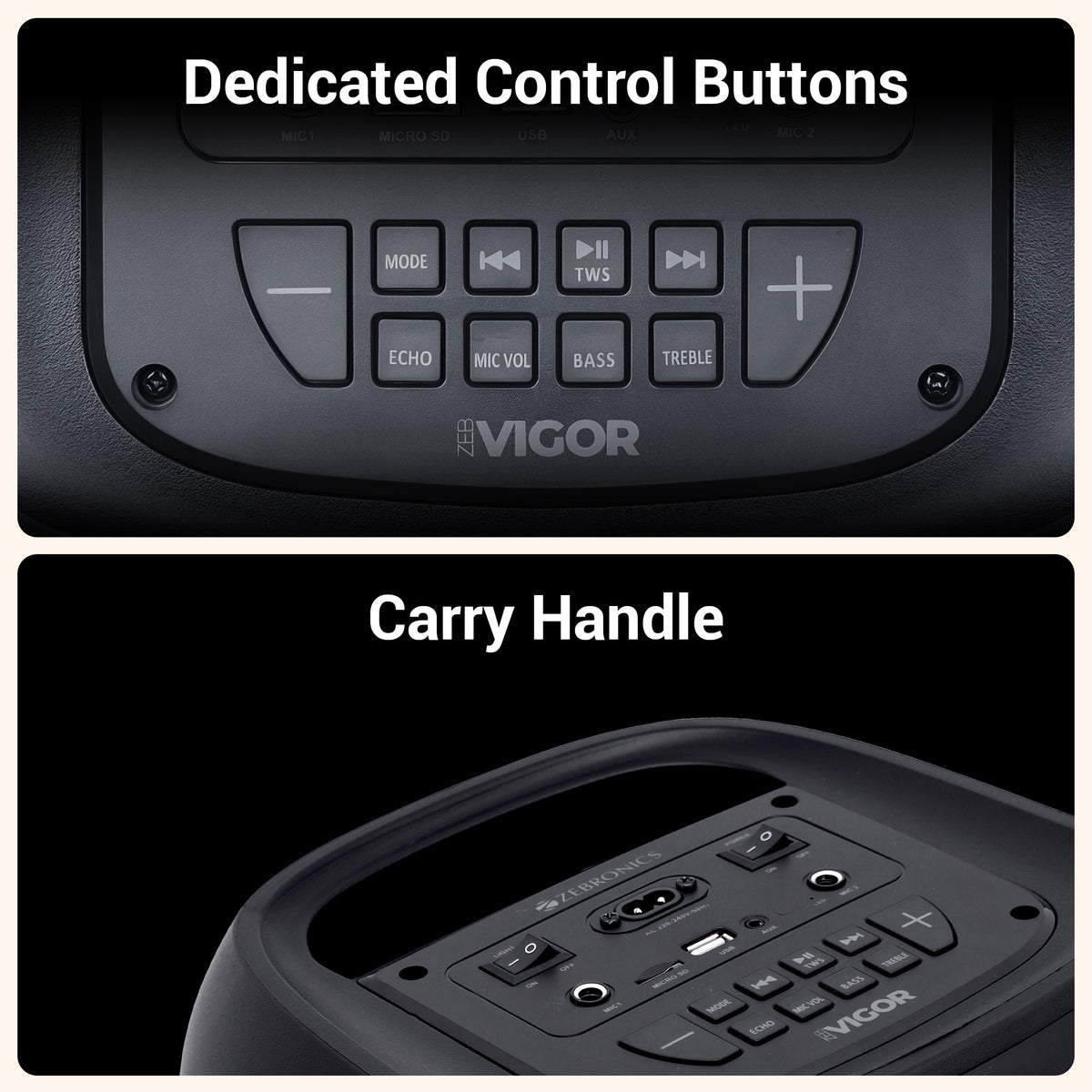 Zebronics Vigor Portable Wireless Speaker