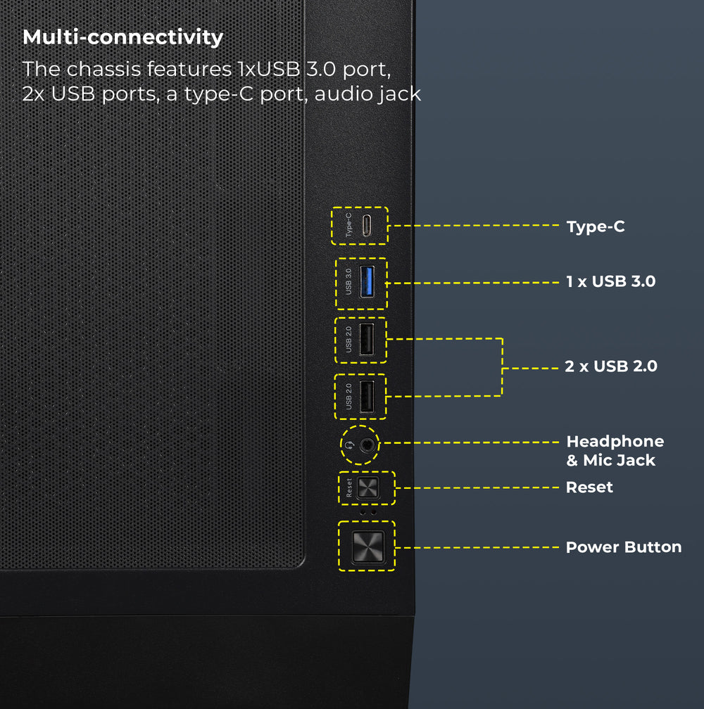 Zebronics Vortex Premium Gaming Chassis
