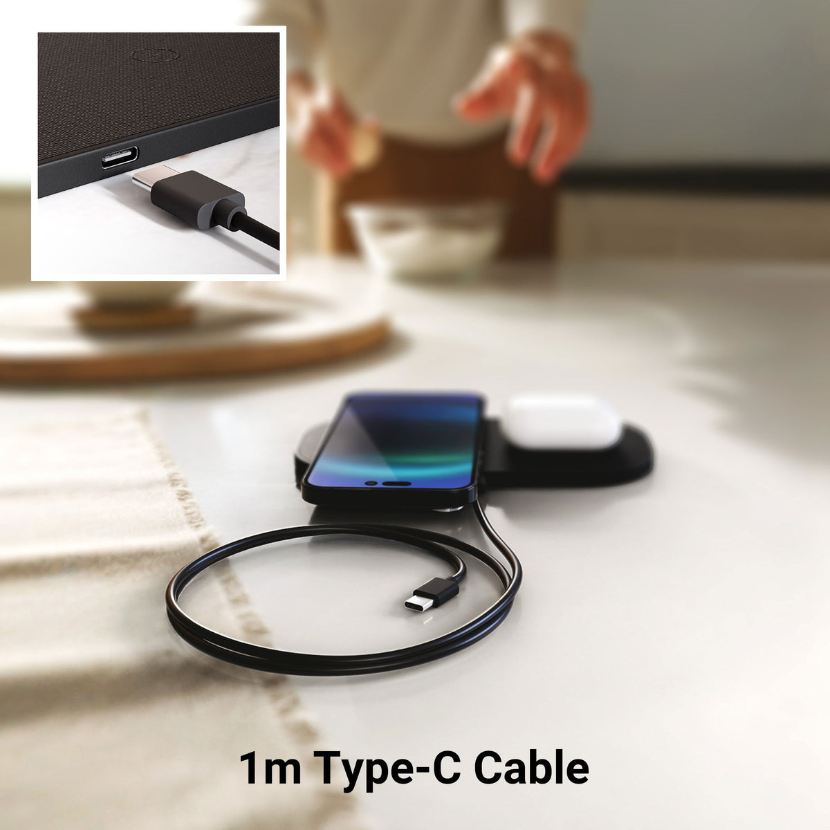 Zebronics WCP215 2 in 1 Wireless Charger
