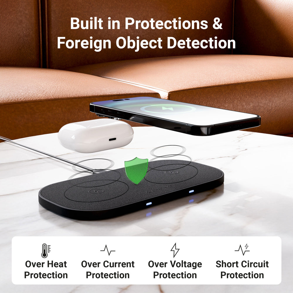 Zebronics WCP215 2 in 1 Wireless Charger