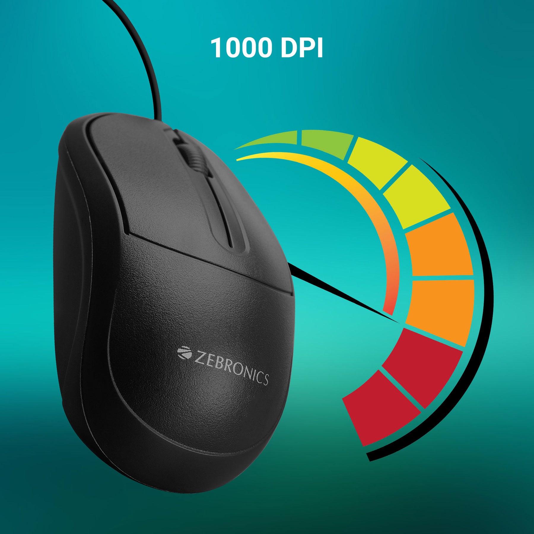 Zebronics Comfort + Wired Mouse
