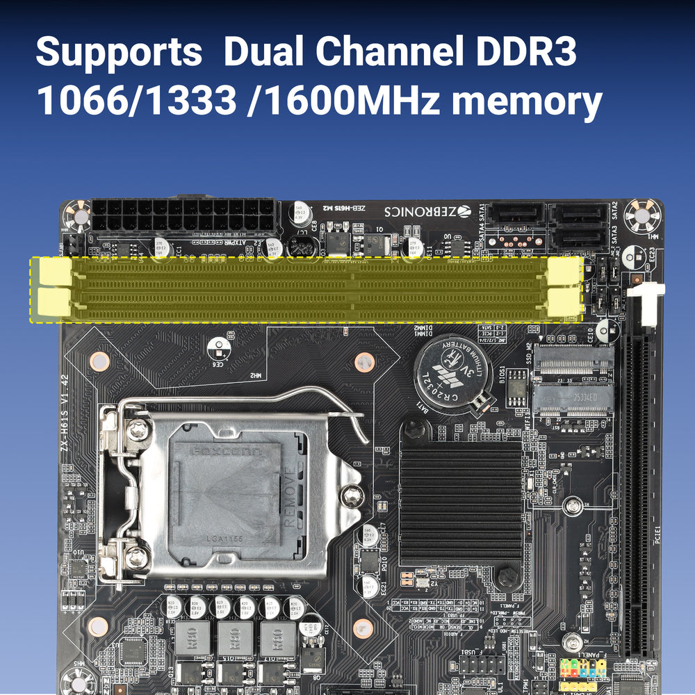 Zebronics H61SM2 - LGA 1155 SOCKET