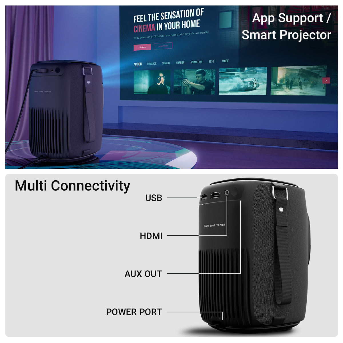 Zebronics PixaPlay 24 LED Projector