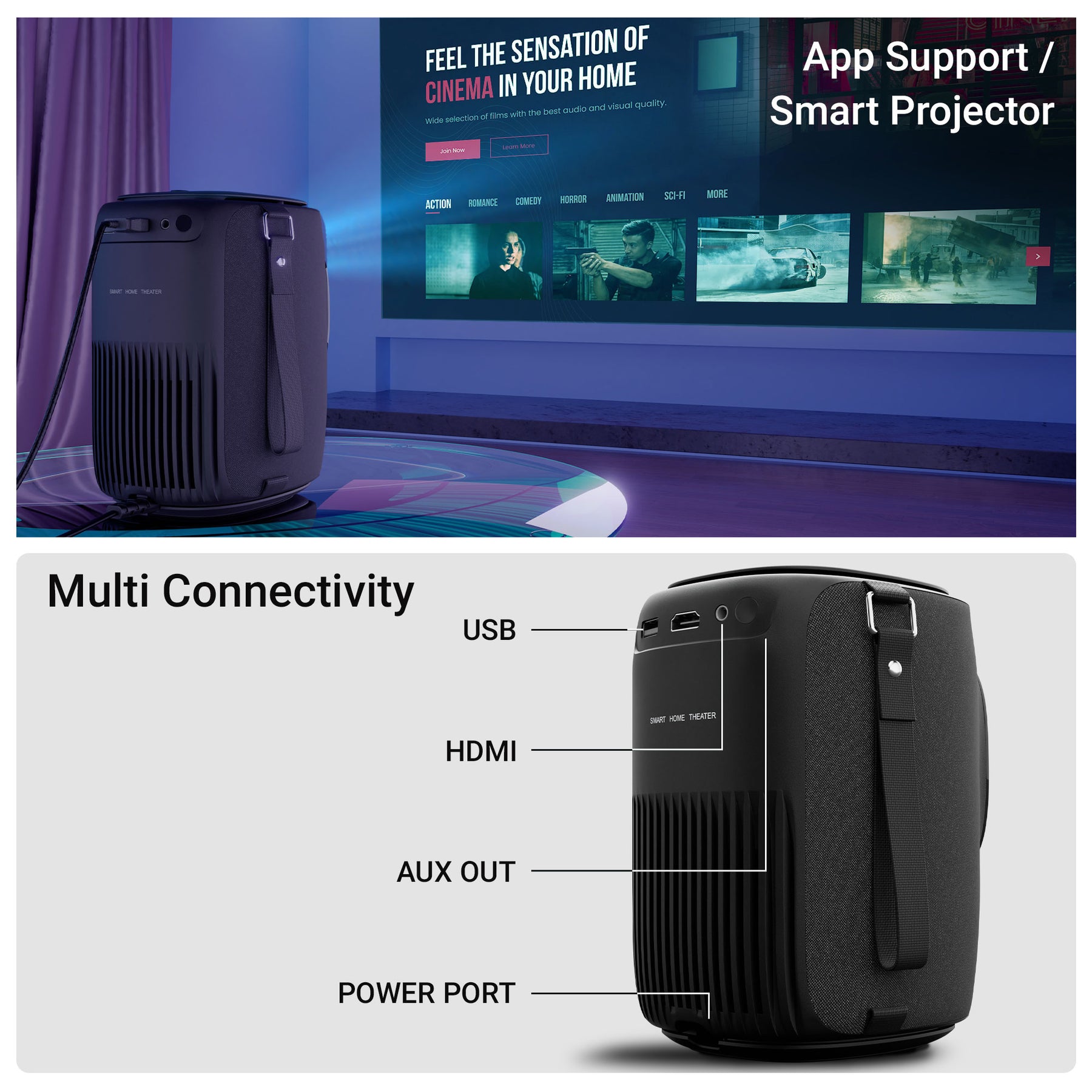 Zebronics PixaPlay 24 LED Projector