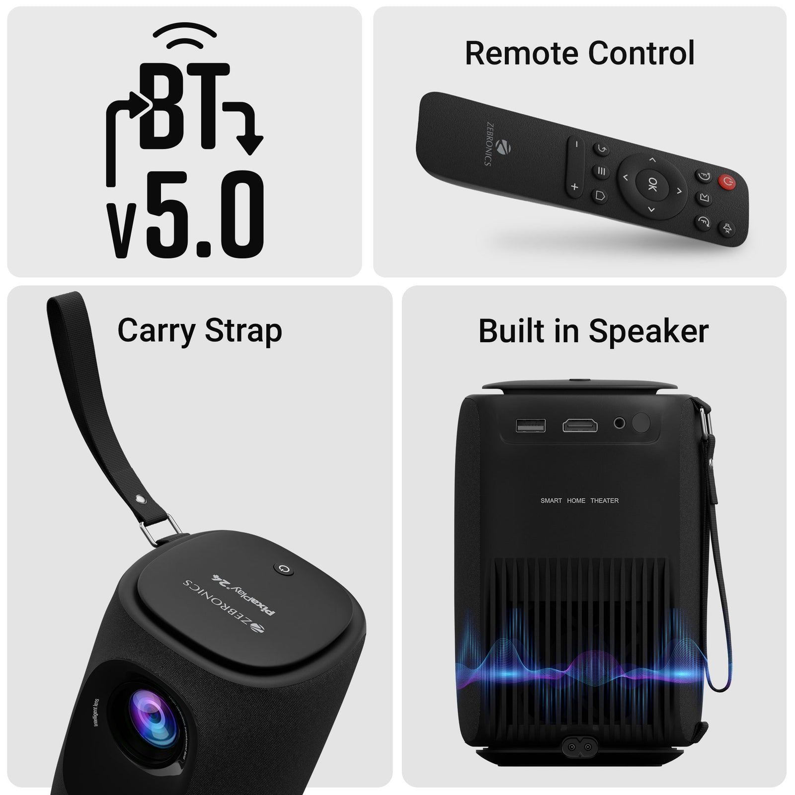 Zebronics PixaPlay 24 LED Projector